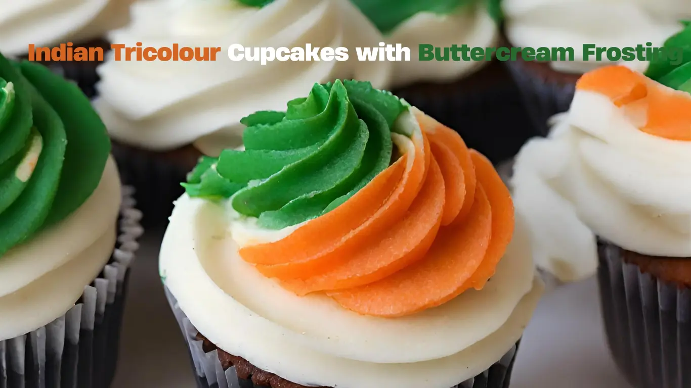 Delight in Unity: Indian Tricolour Cupcakes Recipe