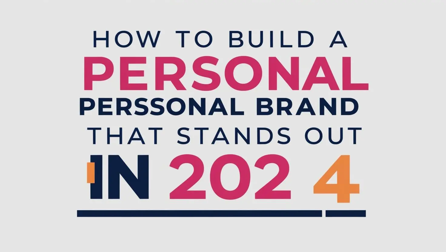 Building a Standout Personal Brand in 2024